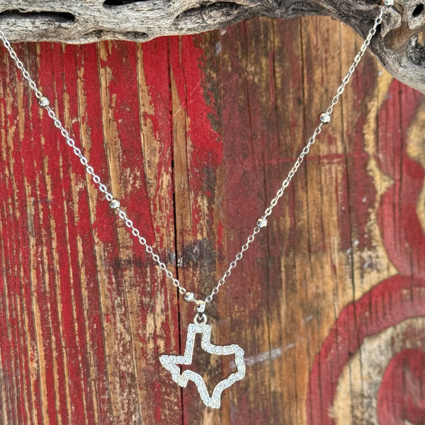 Women's Montana Silversmiths Silver Texas Pendant Necklace - NC5782 ...