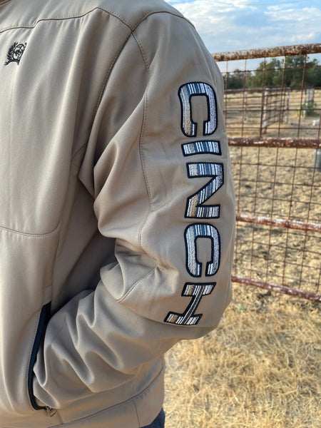 Men's Tan Cinch Jacket With Logo Sleeve - MWJ1567008 – Blair's Western ...