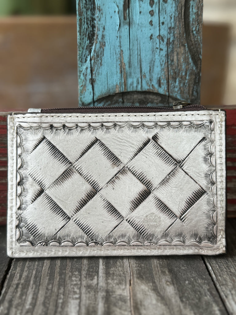 Ladies American Darling Silver Leather Wallet - ADBG1506H | Blairs ...